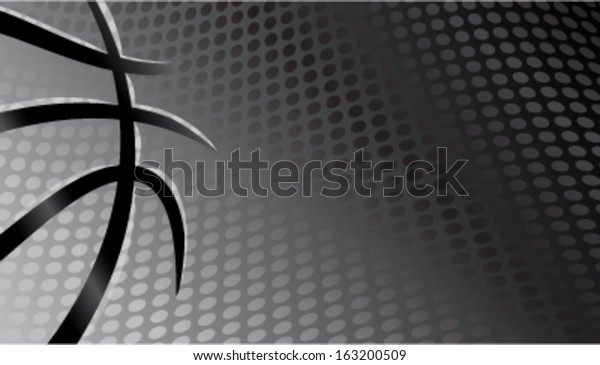 Vector Illustration Basketball Texture Background Stock Vector (Royalty ...