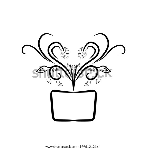 Vector Illustration Batik Shape Floral Theme Stock Vector (Royalty Free ...