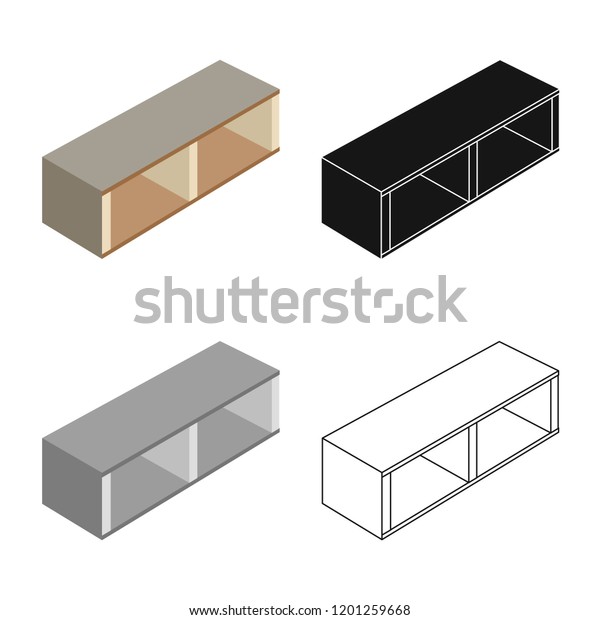 Vector Illustration Bedroom Room Symbol Collection Stock Vector ...