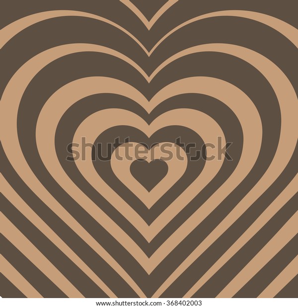 Vector Illustration Beige Heart Love Symbol Stock Vector (Royalty Free ...