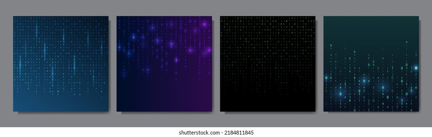 Vector Illustration Binary Code Dark Background Stock Vector (Royalty ... Vector Illustration Binary Code Dark Background Stock Vector (Royalty ...