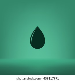 Vector Illustration Black Drop Isolated On Stock Vector (Royalty Free ...