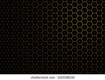 Vector Illustration Black Honeycomb Abstract Background Stock Vector ...