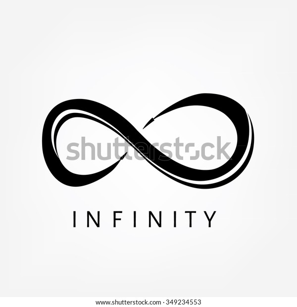 Vector Illustration Black Infinity Symbols Sign 스톡 벡터(로열티 프리) 349234553 ...