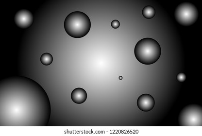 Vector Illustration Black Mysterious Shadow Spots Stock Vector (Royalty ...