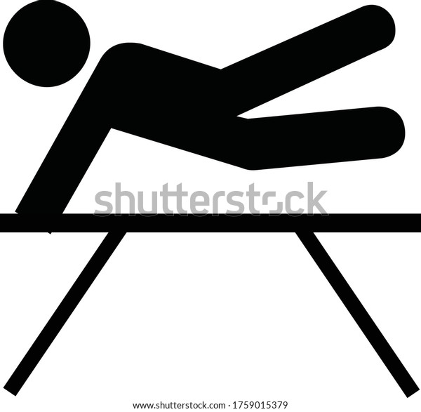 Vector Illustration Black Stick Man Jumping: เวกเตอร์สต็อก (ปลอดค่า ...