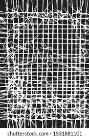 Vector Illustration Black White Mesh Backdrop Stock Vector (Royalty ...