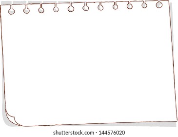 Vector Illustration Blank Page Stock Vector (Royalty Free) 144576020 ...