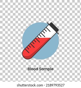 Vector Illustration Blood Sample Colourfull Flat Stock Vector (Royalty ...