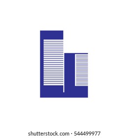 Vector Illustration Blue Building Stock Vector (Royalty Free) 544499977 ...