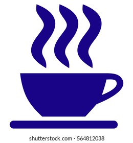 Vector Illustration Blue Coffee Cup Icon Stock Vector (Royalty Free ...