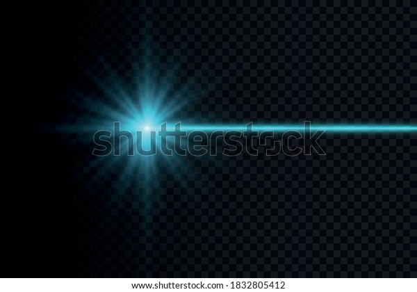 Vector Illustration Blue Color Glow Light Stock Vector (Royalty Free ...