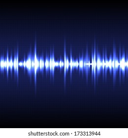 Vector Illustration Blue Light Pulse Background: vector de stock (libre ...