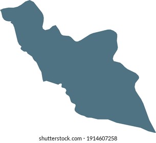 Vector Illustration Blue Map Nakhchivan Autonomous Stock Vector ...