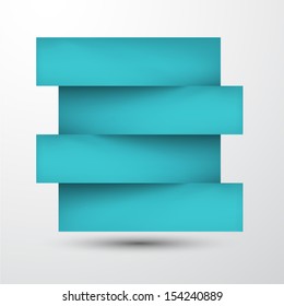 Vector Illustration Blue Paper Infographics Template Stock Vector ...