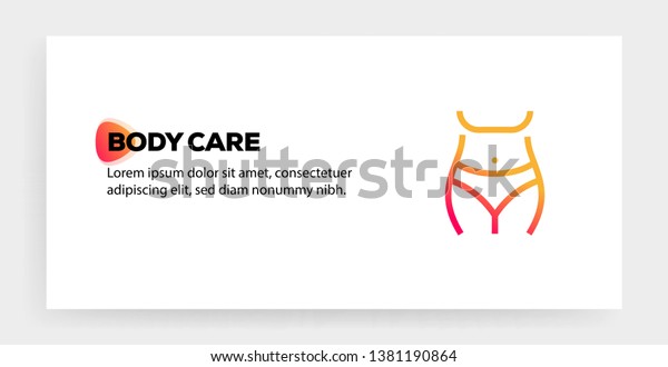 Vector Illustration Body Care Icon Concept Stock Vector (Royalty Free ...