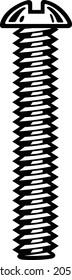 Vector Illustration Bolt Isolated On White Stock Vector (Royalty Free ...