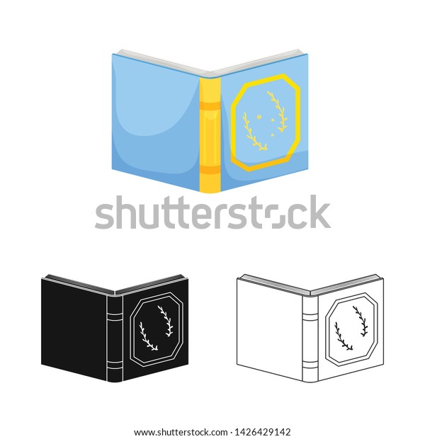 Vector Illustration Book Cover Icon Collection: vector de stock (libre ...