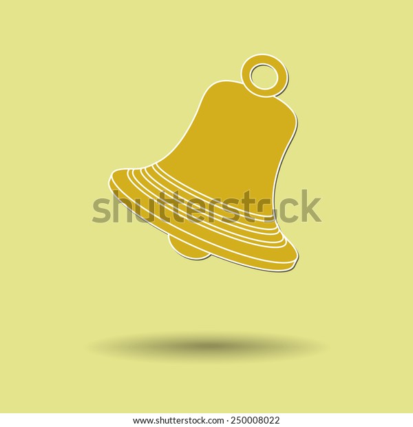 Vector Illustration Box Bell Color Background Stock Vector (Royalty ...