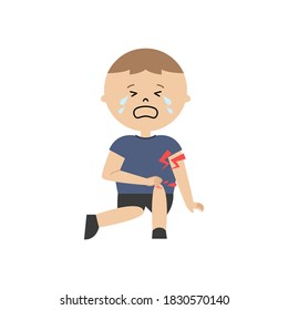 54 Kid cut knee Stock Vectors, Images & Vector Art | Shutterstock