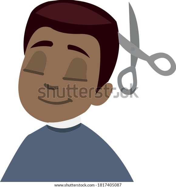 Vector Illustration Boy Haircut Stock Vector (Royalty Free) 1817405087 ...