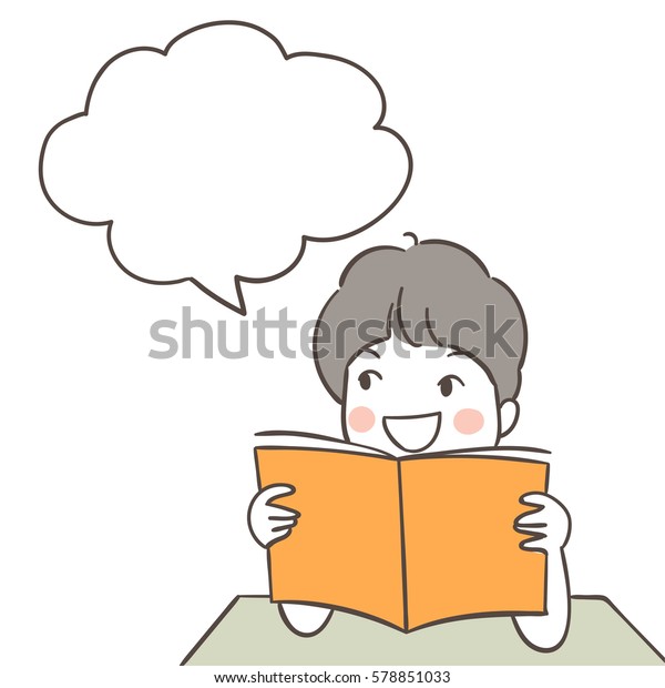 Vector Illustration Boy Student Think Good Stock Vector (Royalty Free ...