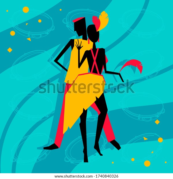 Vector Illustration Brazilian Samba Design Elements Stock Vector ...