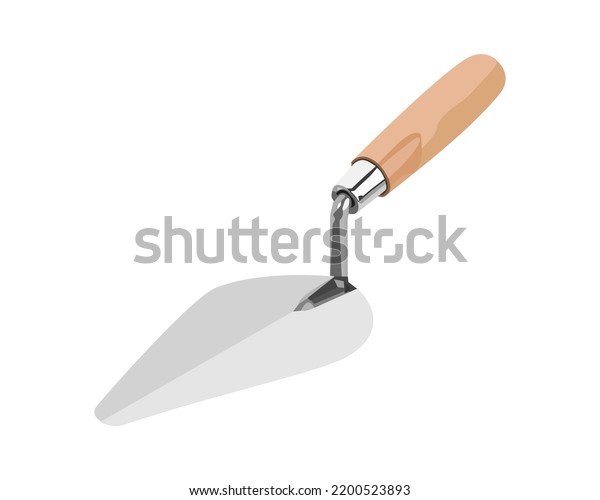 Vector Illustration Bricklaying Trowels Isolated On Stock Vector ...