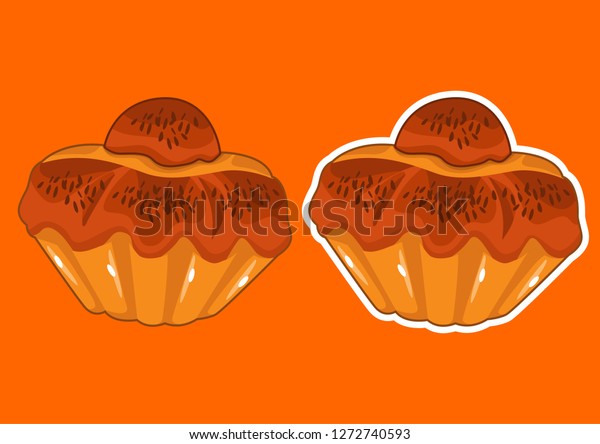 Vector Illustration Brioche Tete Bread Vector Stock Vector (Royalty ...