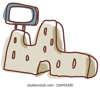 Vector Illustration Building Sign Stock Vector (Royalty Free) 126955430 ...
