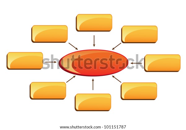 Vector Illustration Business Chart Blank Colorful Stock Vector (Royalty ...