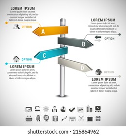 74,767 Directional sign infographic Images, Stock Photos & Vectors ...