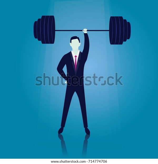 Vector Illustration Business Power Strength Concept Stock Vector ...