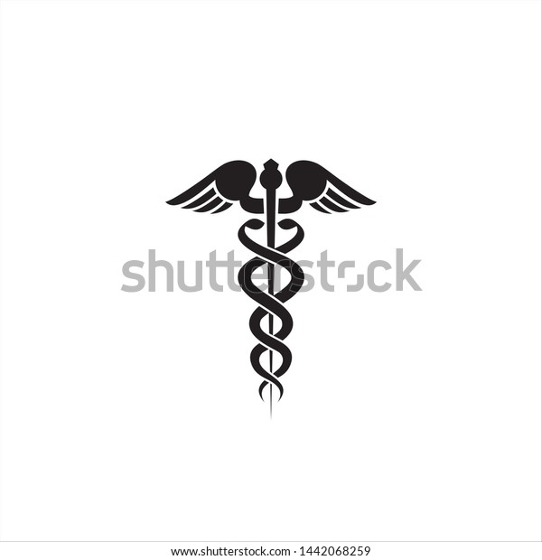 Vector Illustration Caduceus Symbol Stock Vector (Royalty Free ...