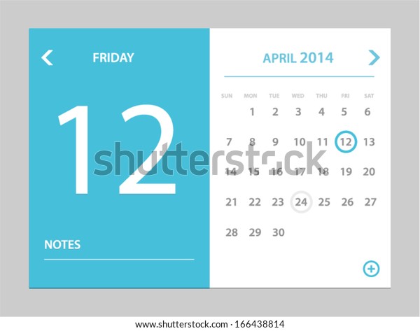 Ilustración vectorial del calendario en estilo: vector de stock (libre ...