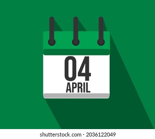 Vector Illustration Calendar Icon Simple Calendar Stock Vector (Royalty ...