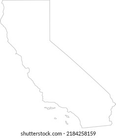 Vector Illustration California Map Stock Vector (Royalty Free ...