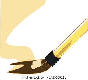 Vector Illustration Calligraphy Brush Stock Vector (Royalty Free ...