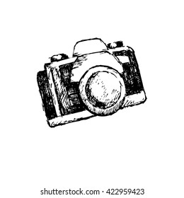 Vector Illustration Camera Logo Emblem Stock Vector (Royalty Free ...