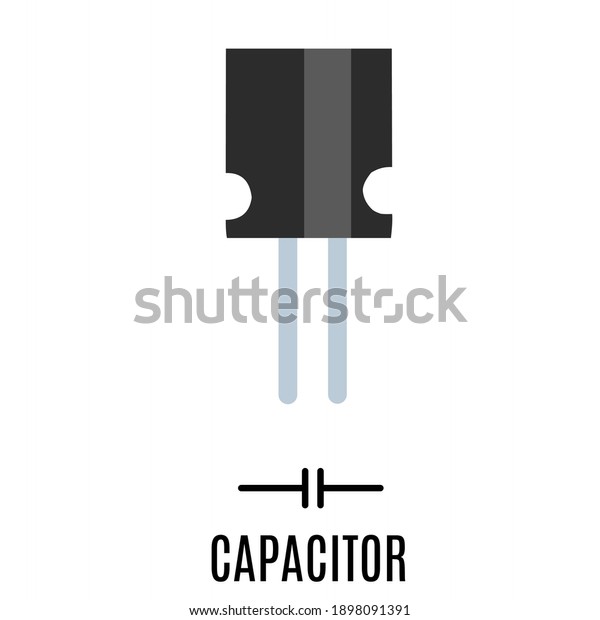 Vector Illustration Capacitor Symbols Names Illustration Stock Vector ...