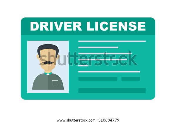 Vector Illustration Car Driver License Stock Vector (Royalty Free ...