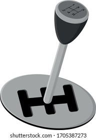 Vector Illustration Car Gear Shift Stock Vector (Royalty Free ...