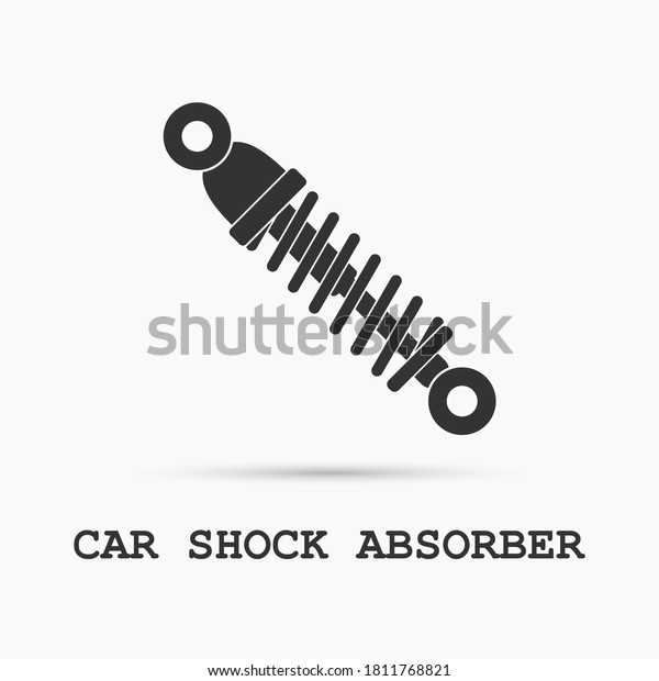 Vector Illustration Car Shock Absorber On Stock Vector (Royalty Free ...