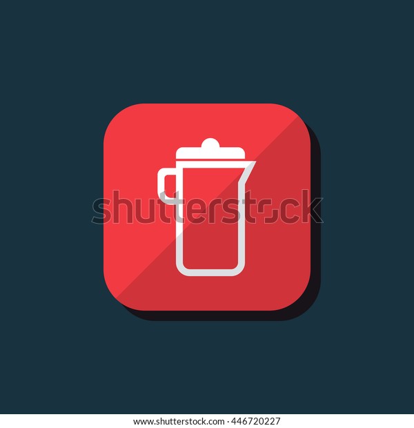 Vector Illustration Carafe Icon Stock Vector (Royalty Free) 446720227 ...