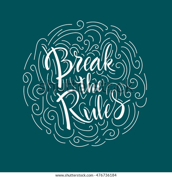 Vector Illustration Card Baner Lettering Calligraphy Stock Vector ...
