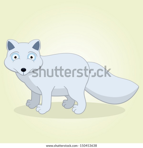 Vektor Stok Vector Illustration Cartoon Arctic Fox (Tanpa Royalti ...