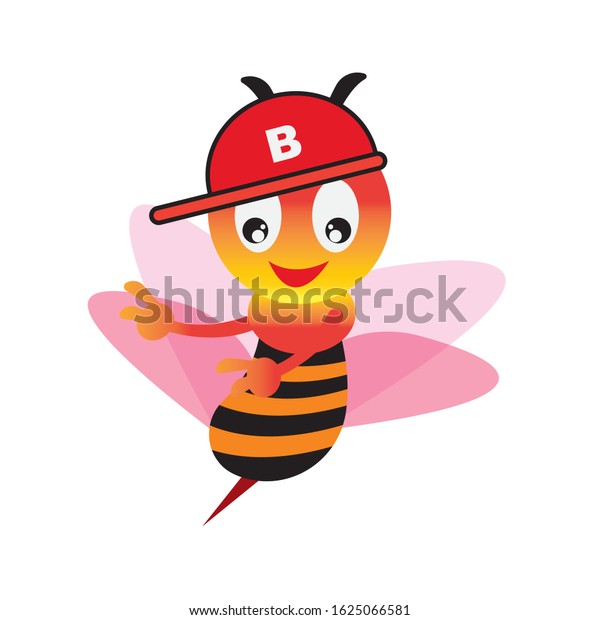 Vector Illustration Cartoon Bee Character Stock Vector (Royalty Free ...