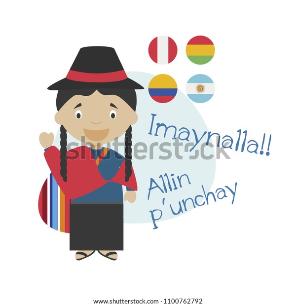 Vector Illustration Cartoon Character Saying Hello Stock Vector ...