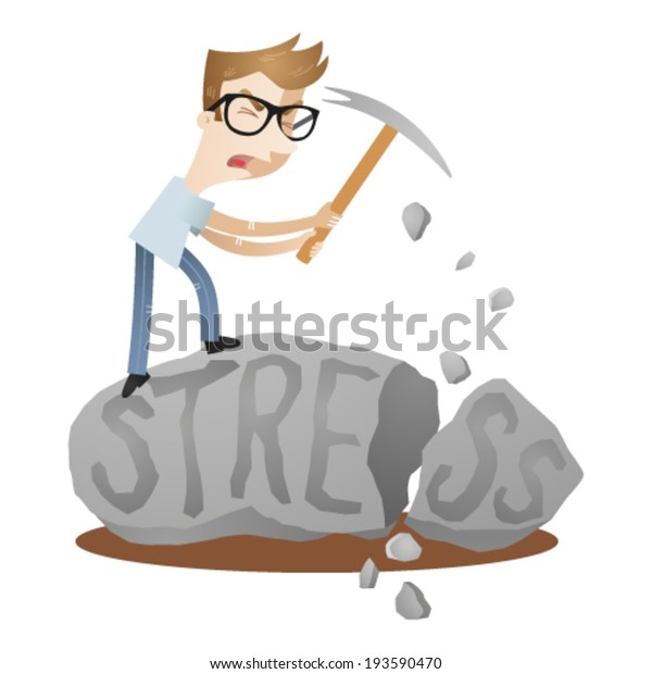 Vector Illustration Cartoon Character Young Aggressive Stock Vector ...