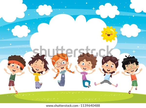 Vector Illustration Cartoon Children Stock Vector (Royalty Free ...